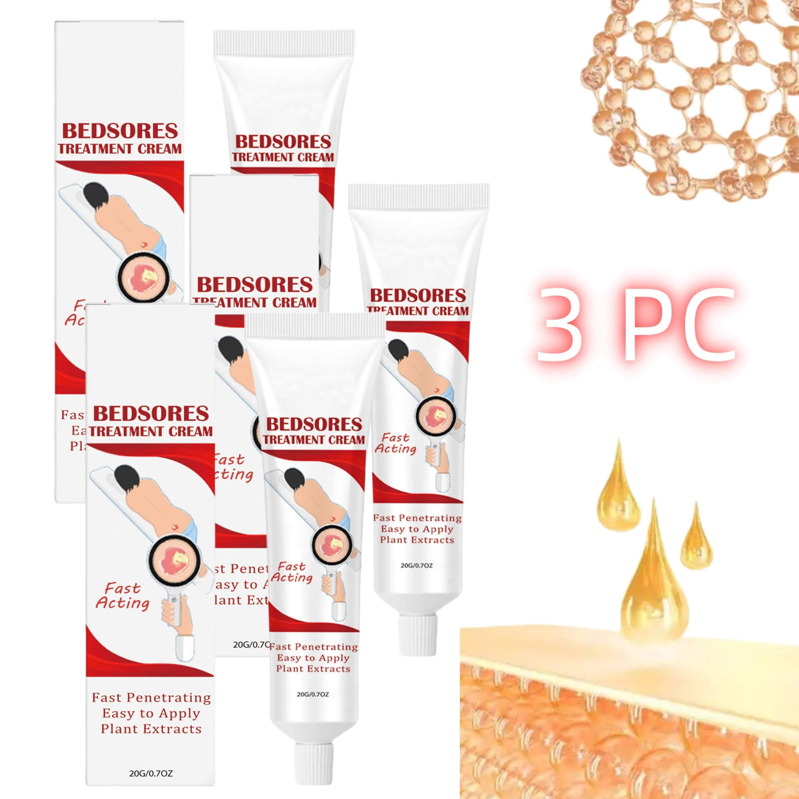 Bedsore Cream for Bedridden Patients - Maximum Strength Barrier ...