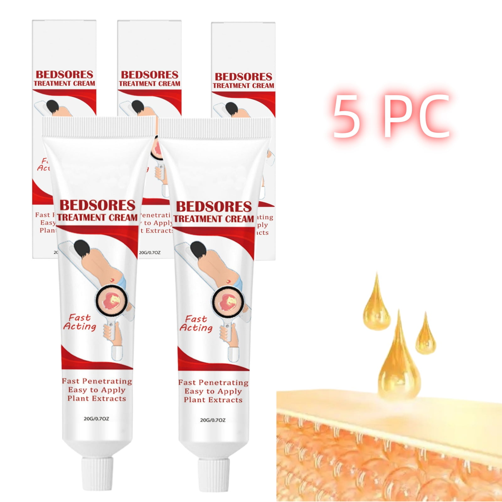Bedsore Cream Pressure Sore Ulcer Skin Rot Necrotic Repair Relief ...