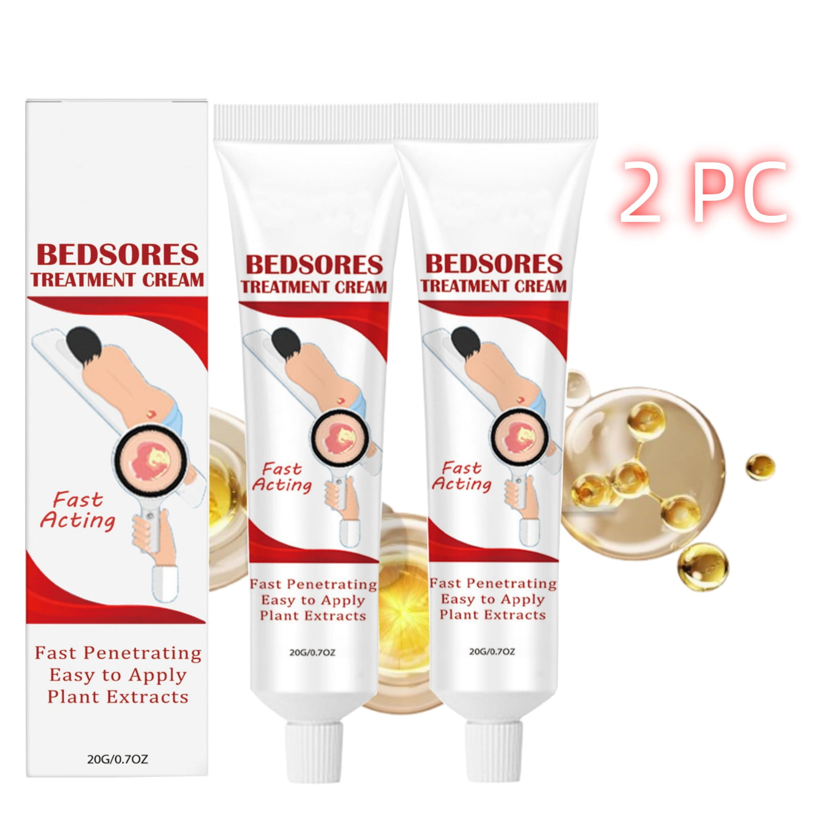 Bedsore Treatment Cream Pressure Sore Ulcer Skin Relief Ointment Bed ...