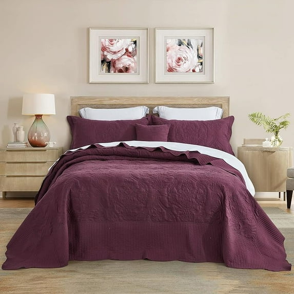 Bedspread Coverlet Quilt Set Full Size - Lightweight Bedding Cover ...