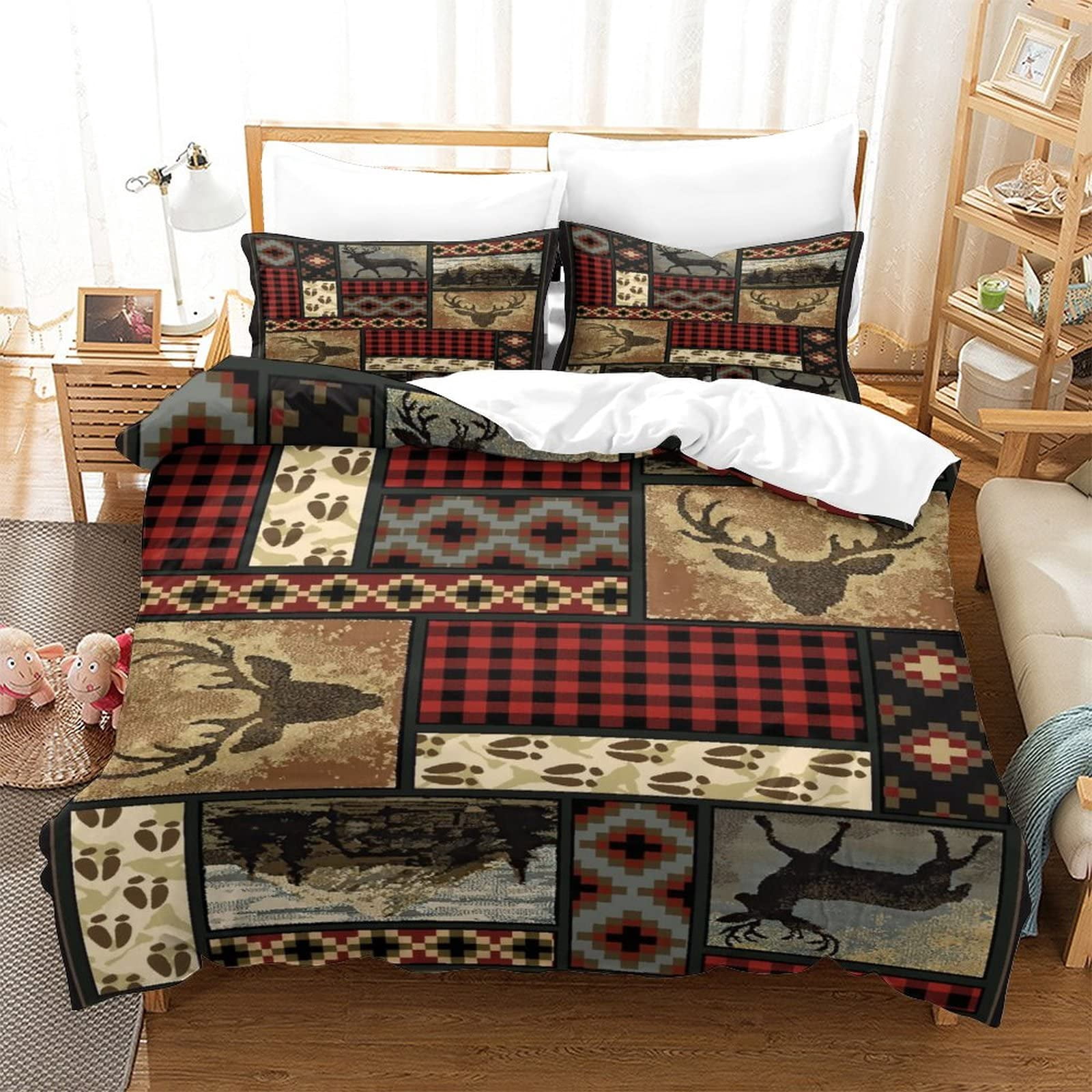 Bedspread Twin Size,3 Piece Rustic Cabin Brown Bear Bedspreads Coverlet ...
