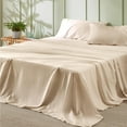 Cozy Comfort 4 Pieces Hotel Luxury Beige Sheets King，Easy Care ...