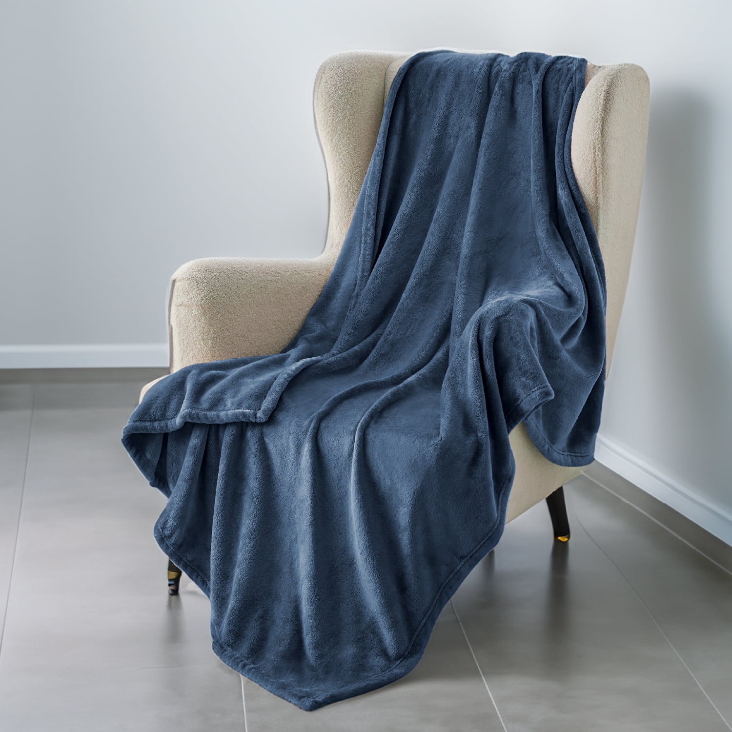 Cozy Comfort Fleece Blanket Queen Blanket Mineral Blue - Soft ...