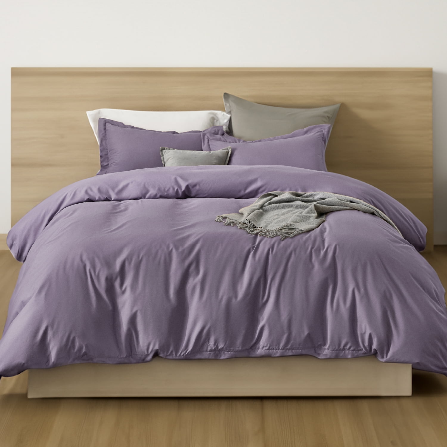 Cozy Comfort Full Purple polyester microfiber material Duvet Covers 3 ...