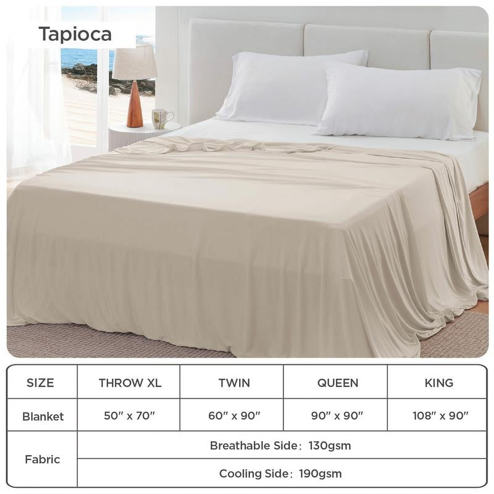 Bedsure Summer Cooling Blanket for Hot Sleepers -Breathable Oversized Reversible Design ...