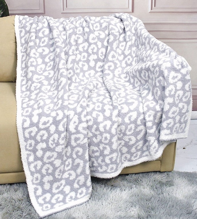 Bedsure Thick and Warm Sherpa Blanket for Winter, Cheetah Print Blanket ...