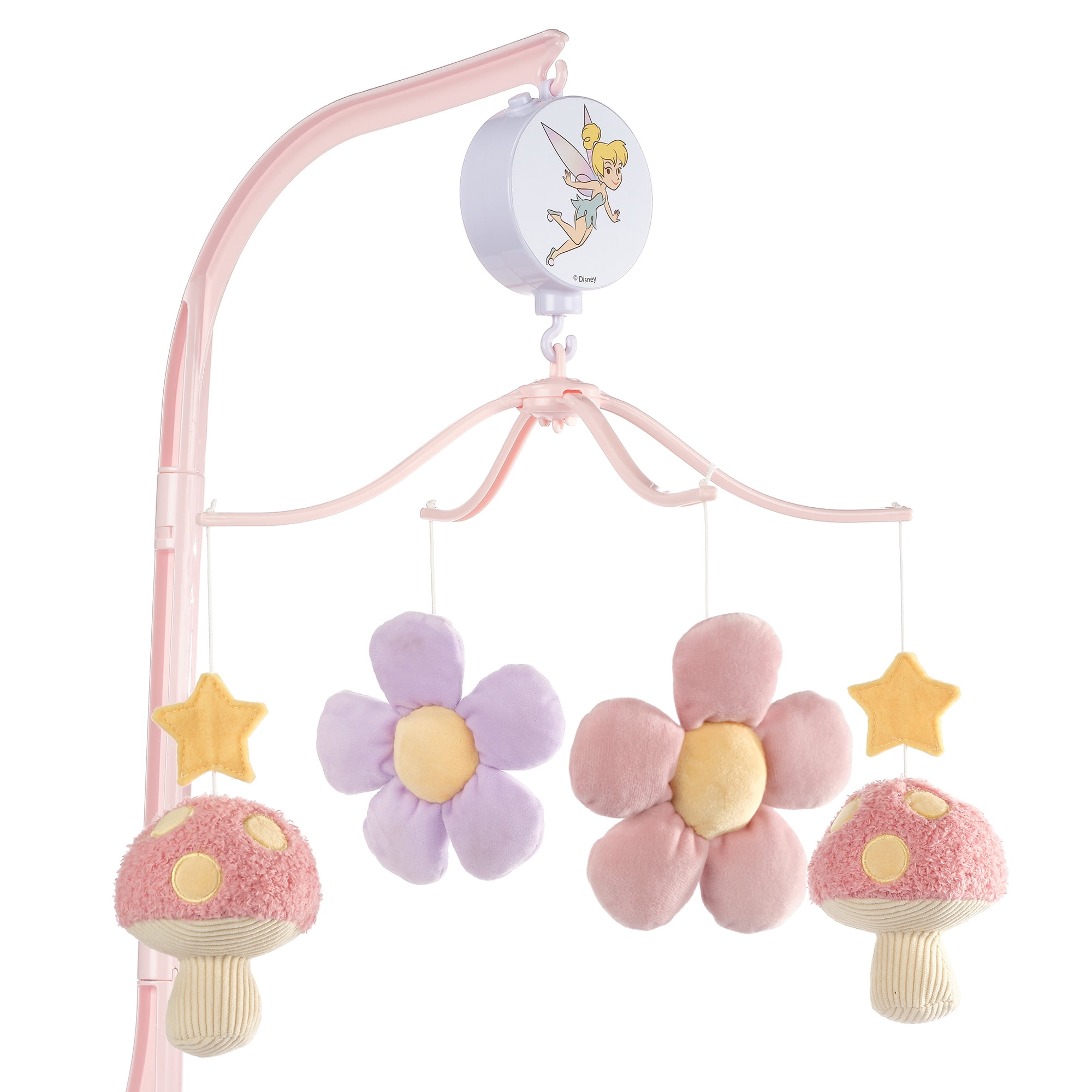 Bedtime Originals Disney Tinker Bell Floral Musical Baby Crib Mobile ...