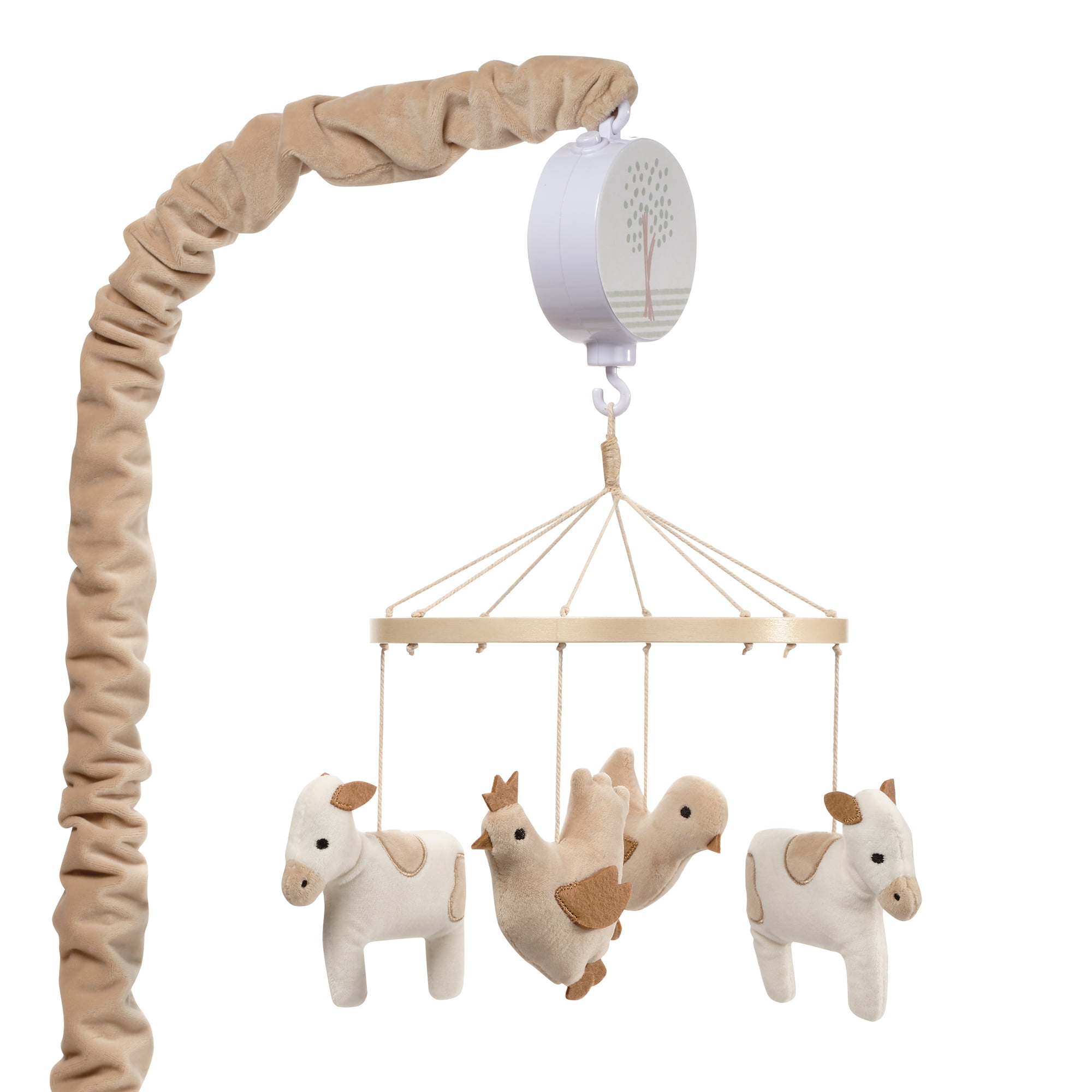 Bedtime Originals Farmyard Friends Musical Baby Crib Mobile Soother Toy ...