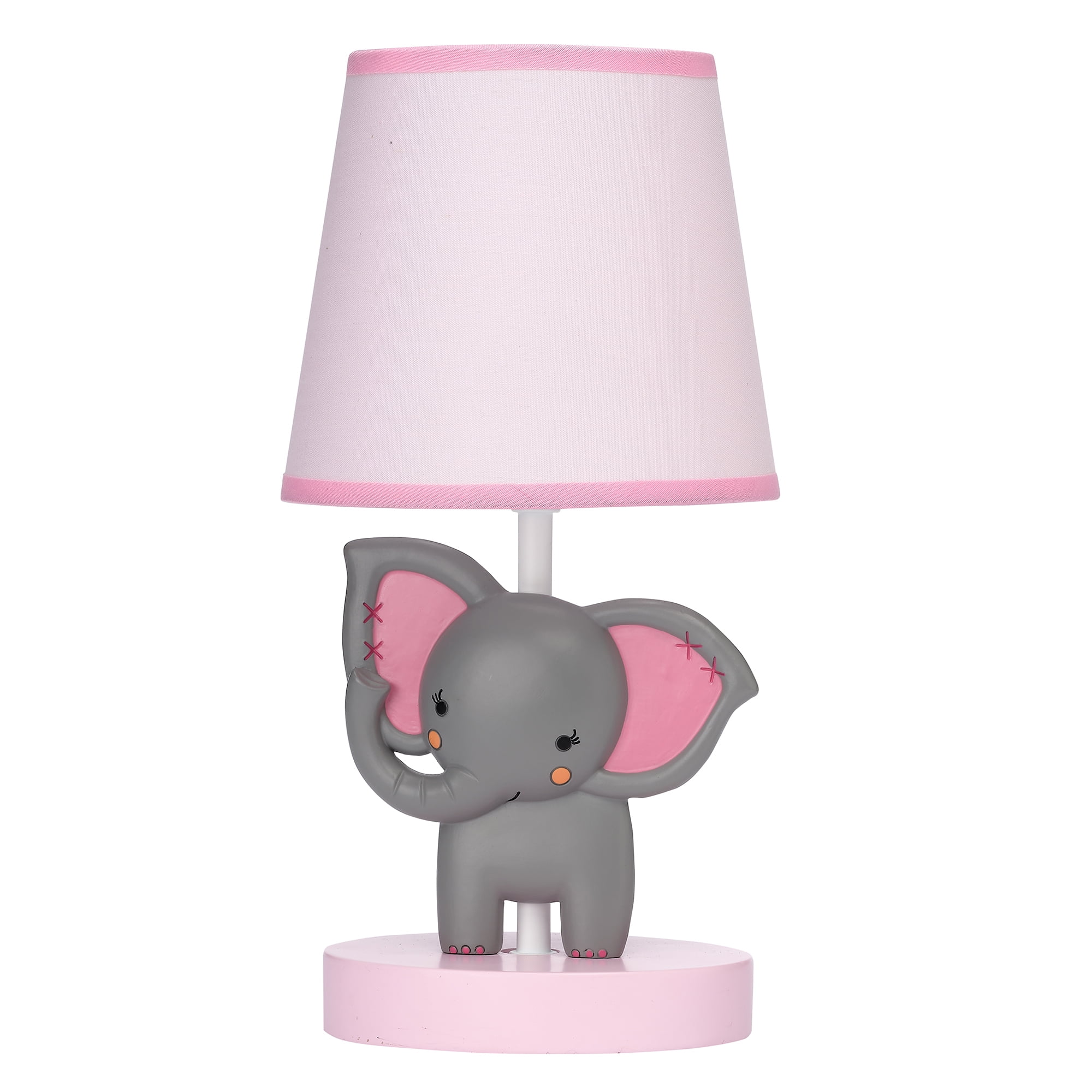 Bedtime Originals Twinkle Toes Lamp with Shade & Bulb - Pink, Gray ...