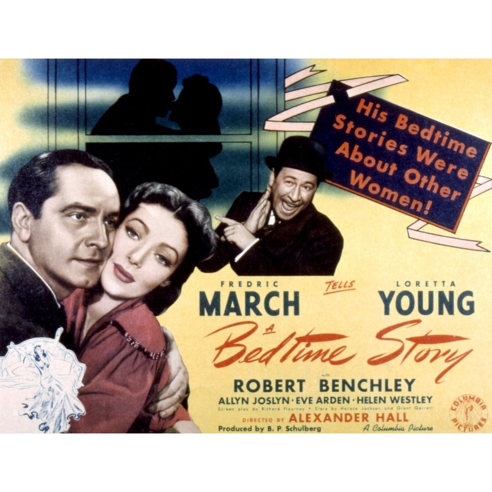 Bedtime Story Fredric March Loretta Young Robert Benchley 1941 Movie ...