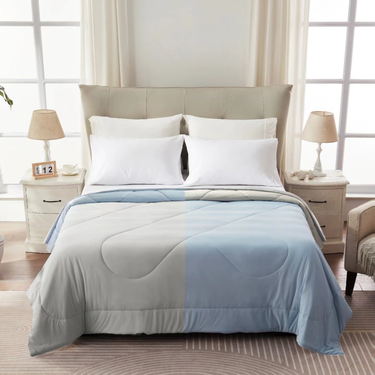 Bedtreat Cooling Comforter Twin Size Cool Comforters for Hot Sleepers ...