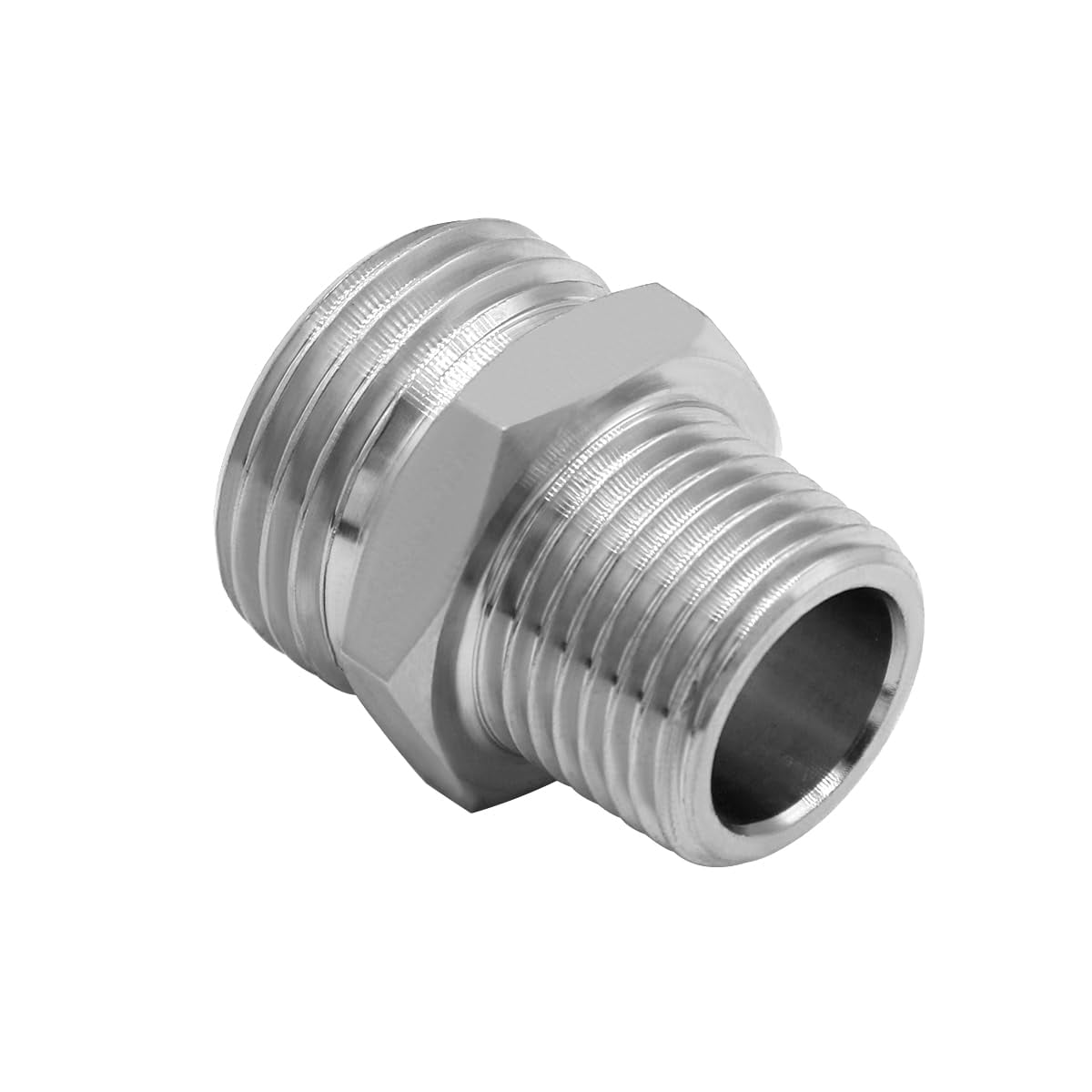 Beduan Garden Hose Adapter, 3/4" GHT Male x 1/2" NPT Male Stainless ...