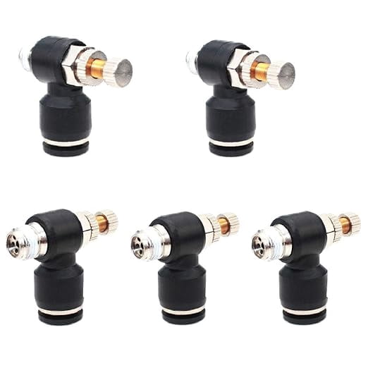 Beduan Pneumatic Push to Connect Air Flow Control Valve, 6mm Tube OD x 1/4" Male Thread, Elbow ...