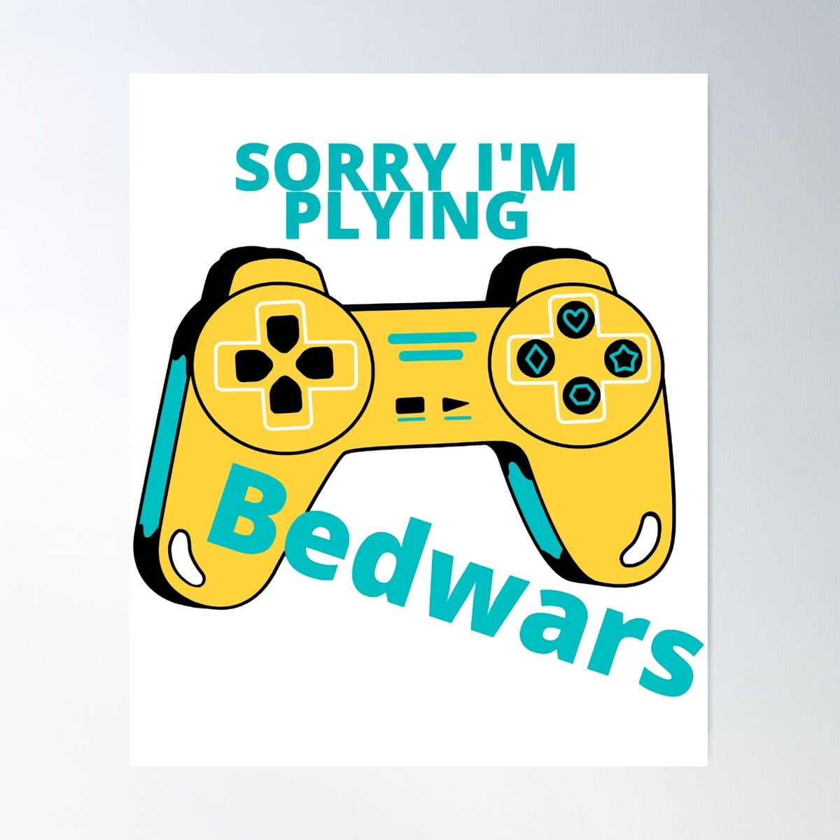Bedwars Poster Wall Art, Modern Wall Decor For Living Room Bedroom ...