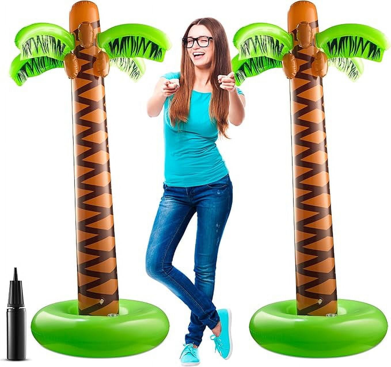 Bedwina Inflatable Palm Tree Pool Floats, Summer Beach Party and ...