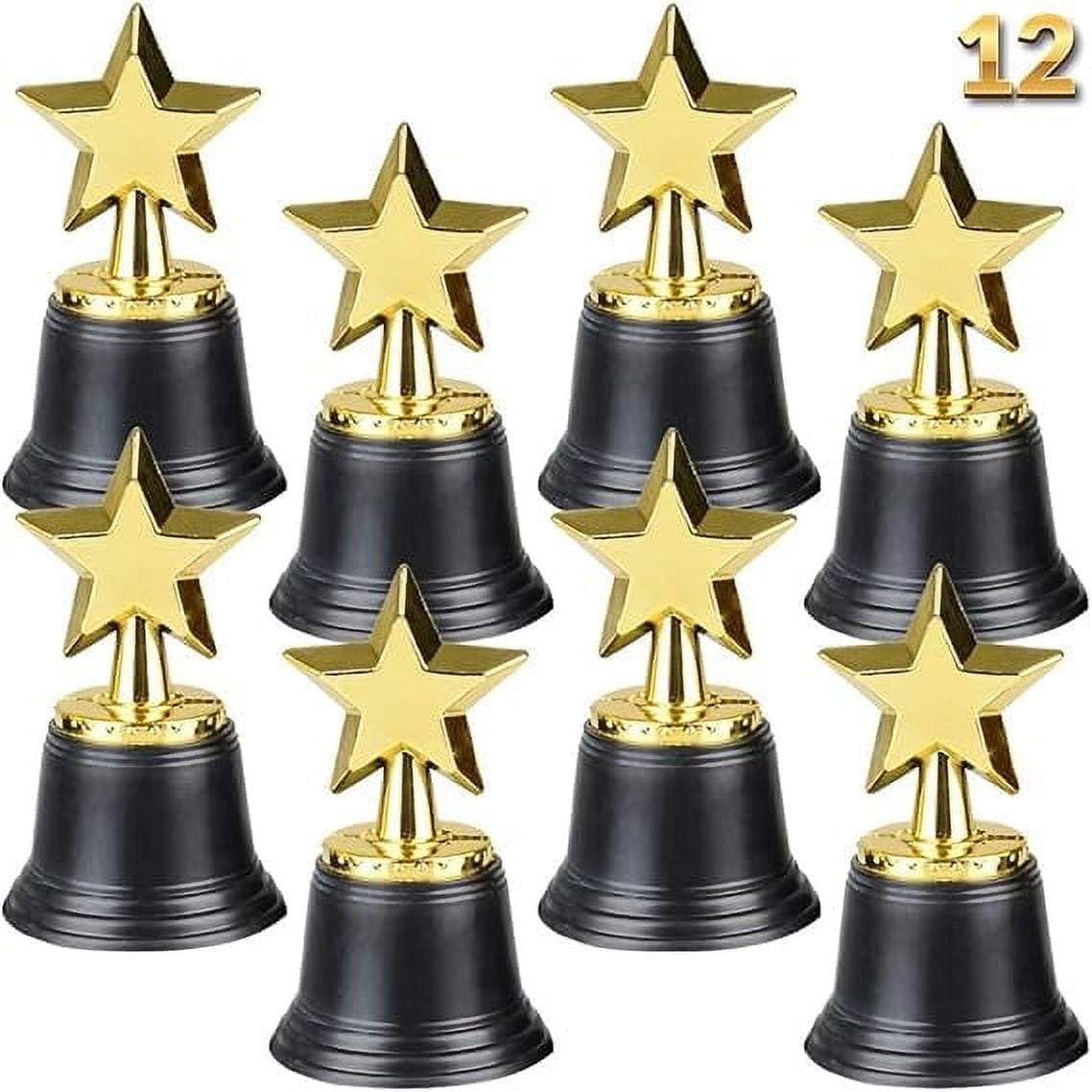 Bedwina Star Trophy Award - Pack of 12 Bulk - 4.5 Inch Gold Award ...