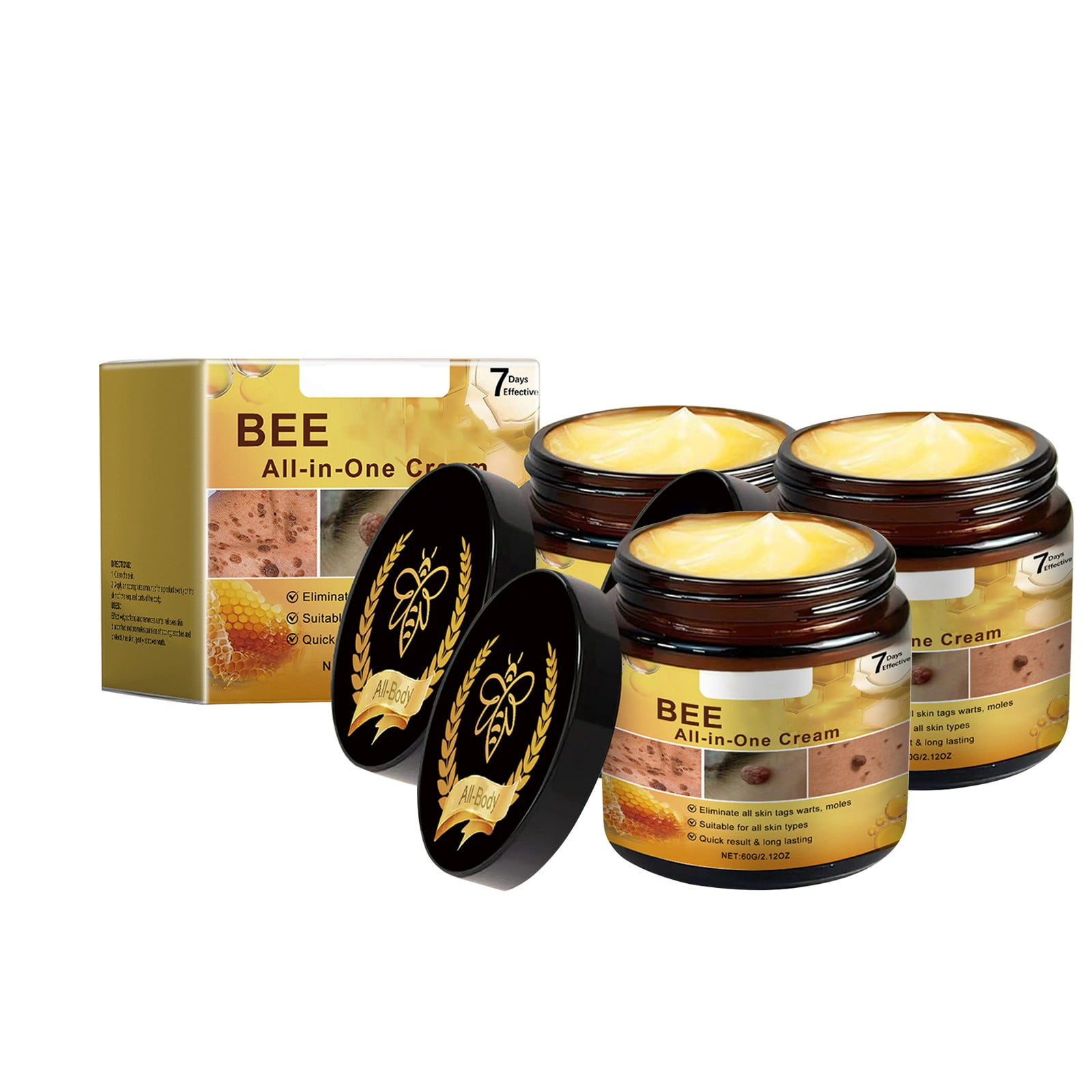 Bee All-in-One Cream for Skin Rejuvenation and Hydration Natural ...