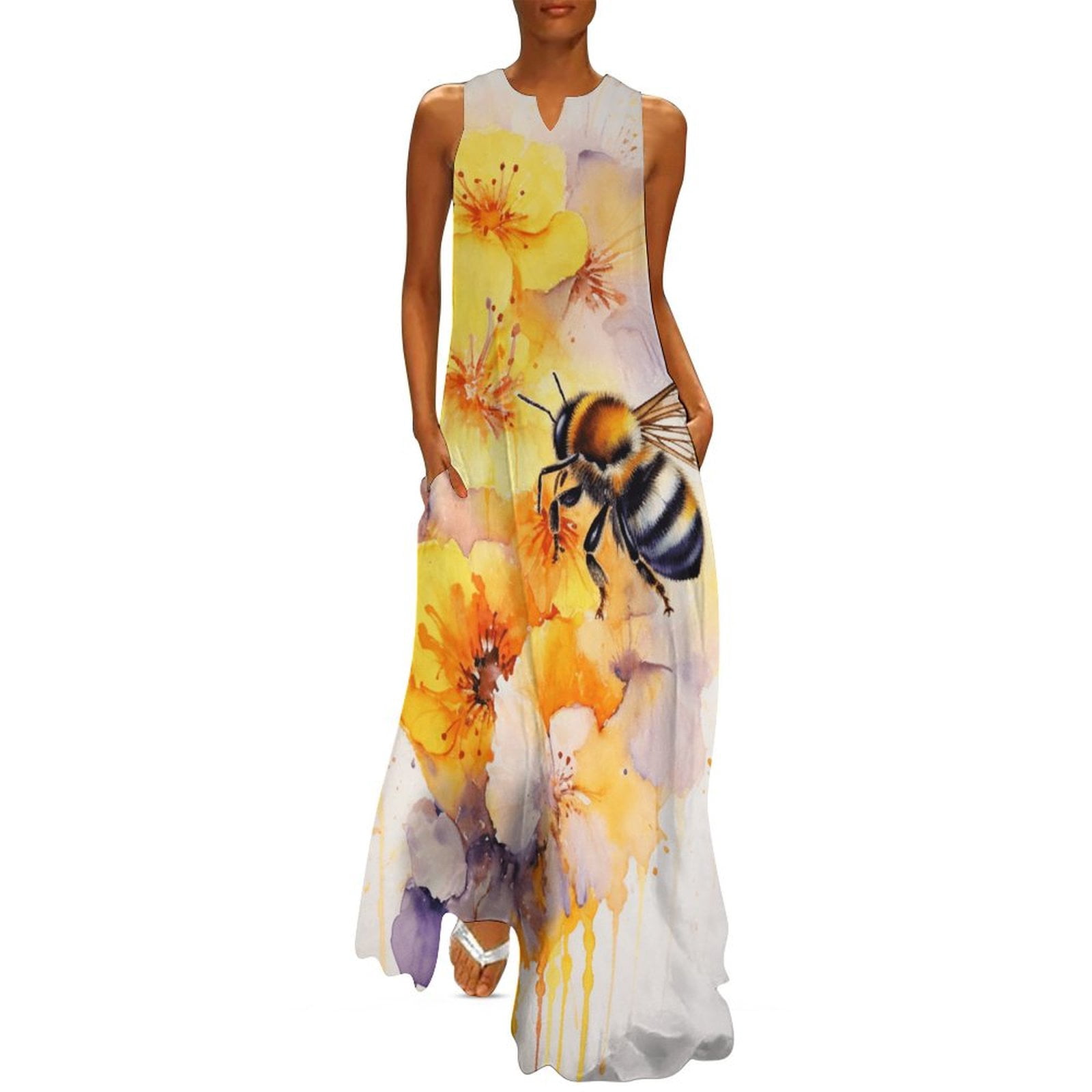 Bee And Flowers 2025 Dress Evening Elegant And Chic Women for Outfits ...