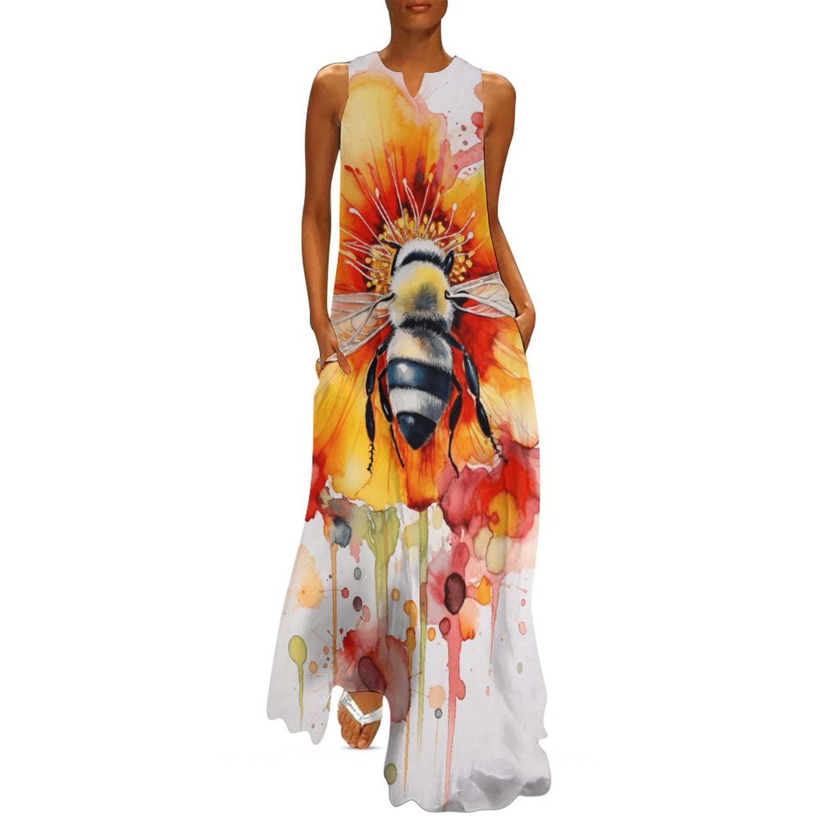 Bee And Flowers 2025 Dress Evening Elegant And Chic Women for Outfits ...