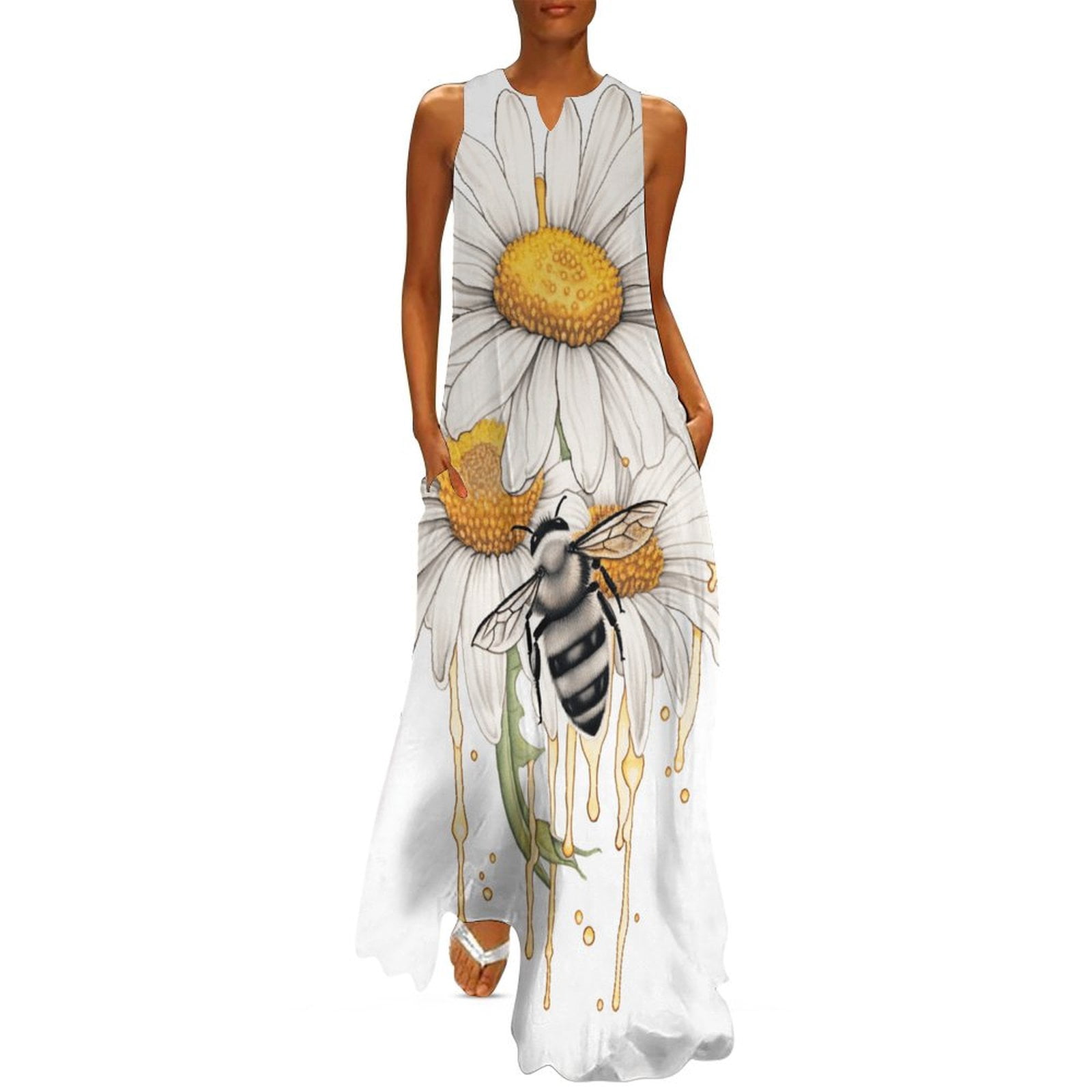 Bee And Flowers 2025 Dress Evening Elegant And Chic Women for Outfits ...