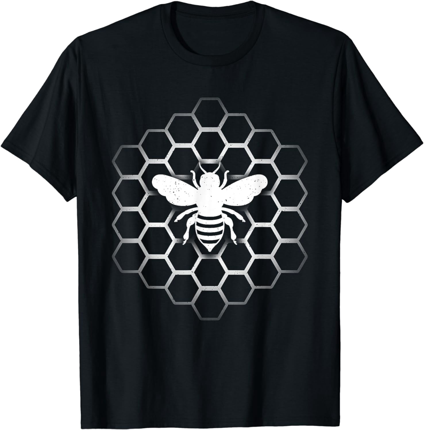 Bee Art For Men Women Beekeeper Honey Beekeeping Honeycomb T-Shirt ...