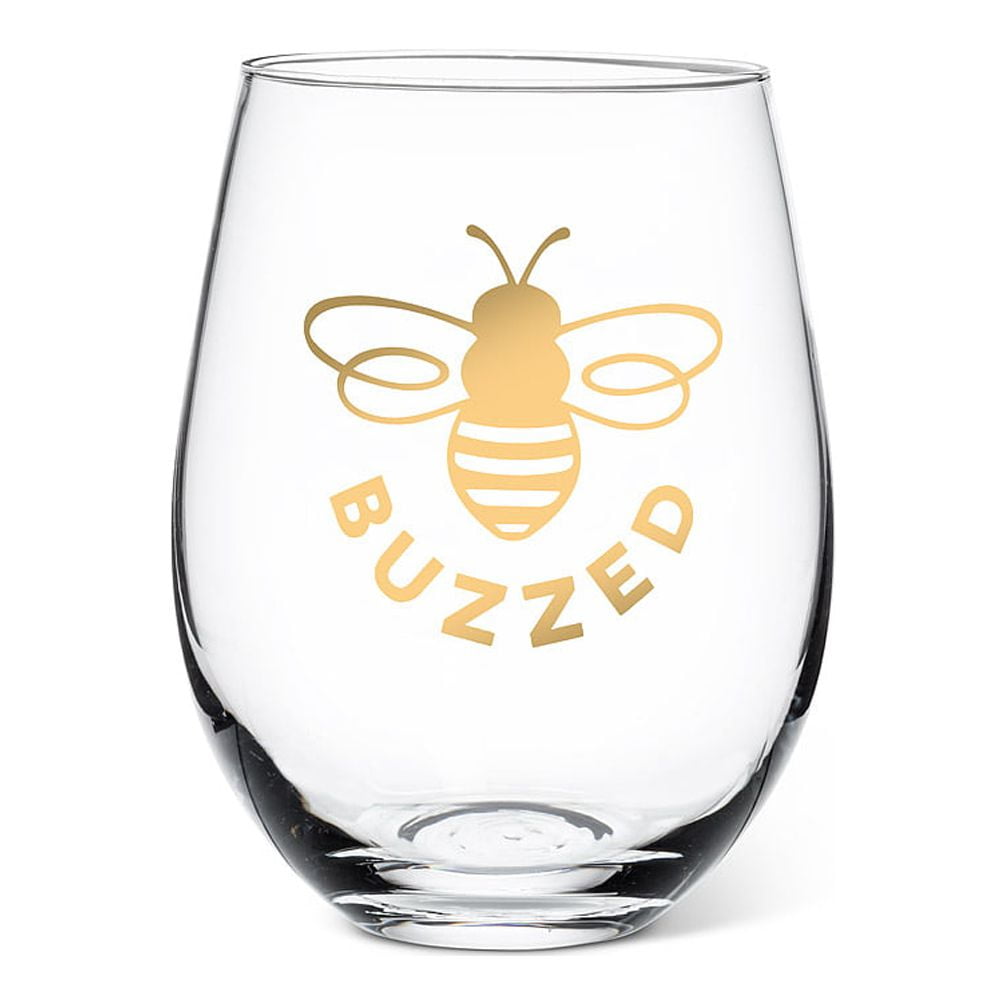 Bee BUZZED Stemless Wine Glass - Walmart.com