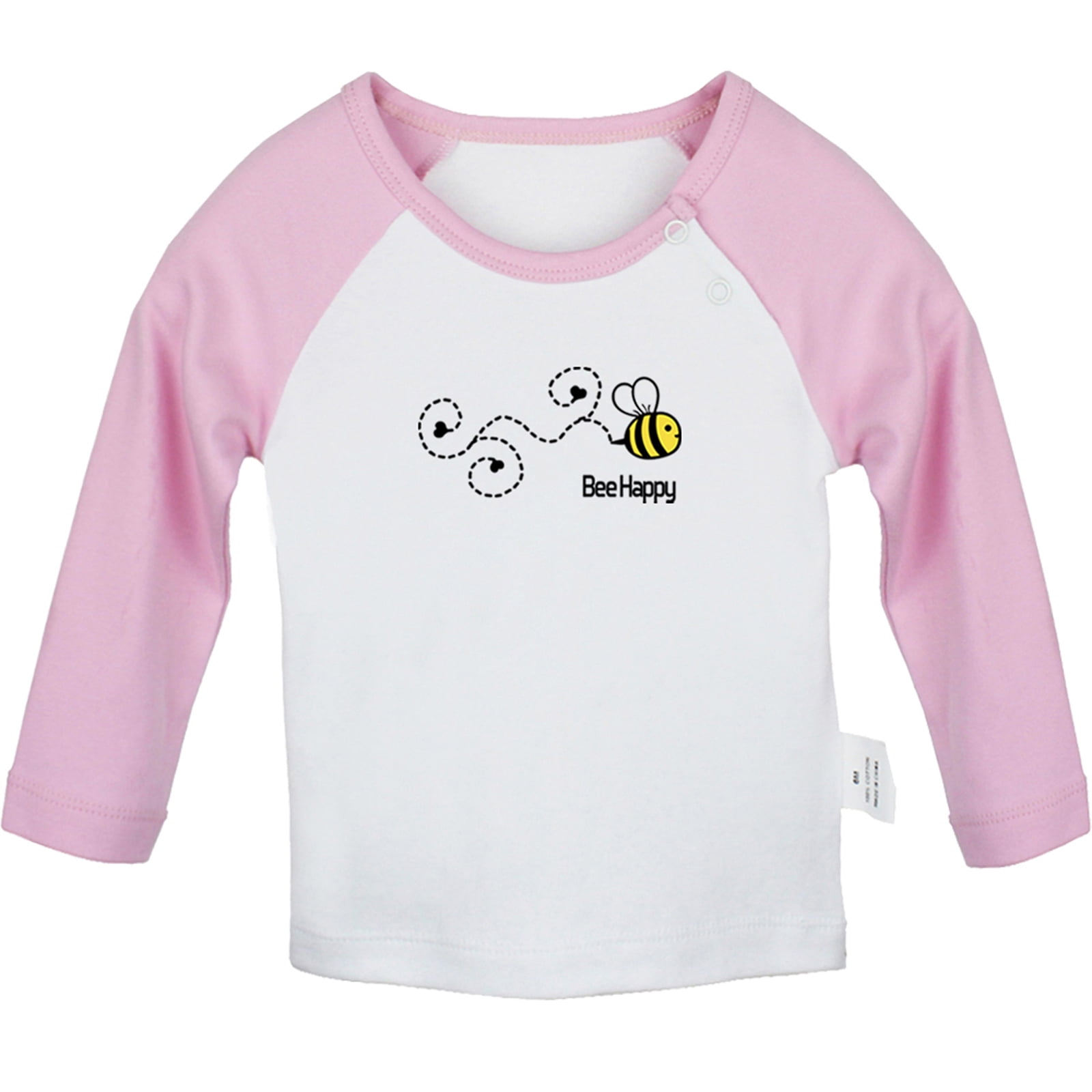 Bee Be Happy Novelty T shirt For Baby, Newborn Babies T-shirts, Infant ...