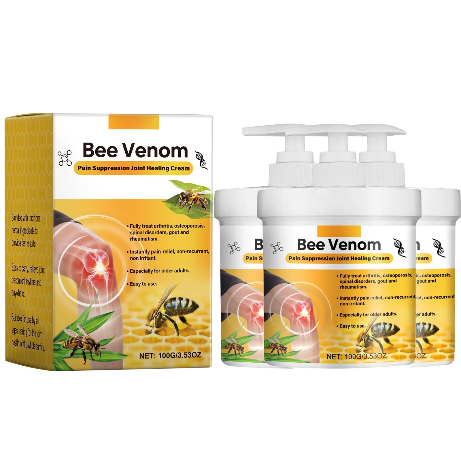 Bee Bee Pain Cream, Bee Cream Joint Cream, Bee Ointment, Bee Cream ...