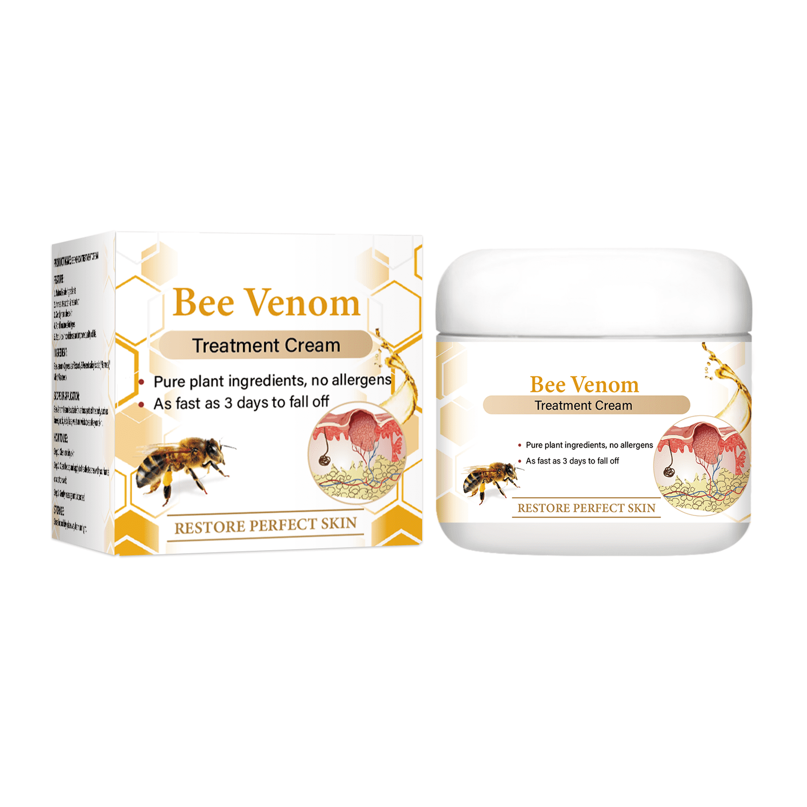 Bee Bee Repair Cream,Bee Cream,Bee Care Cream, Skin Care Moisturizer ...