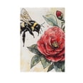 Bee Begonia Garden Flag Double Sided 12 x 18/28 x 40 Inch Yard Flag ...