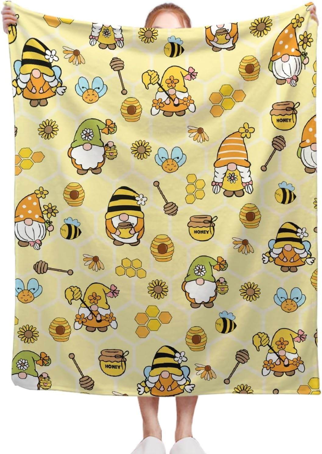 Bee Blanket, Bees Throw Blanket, 40 x 50 Inch Throw Lightweight Super ...