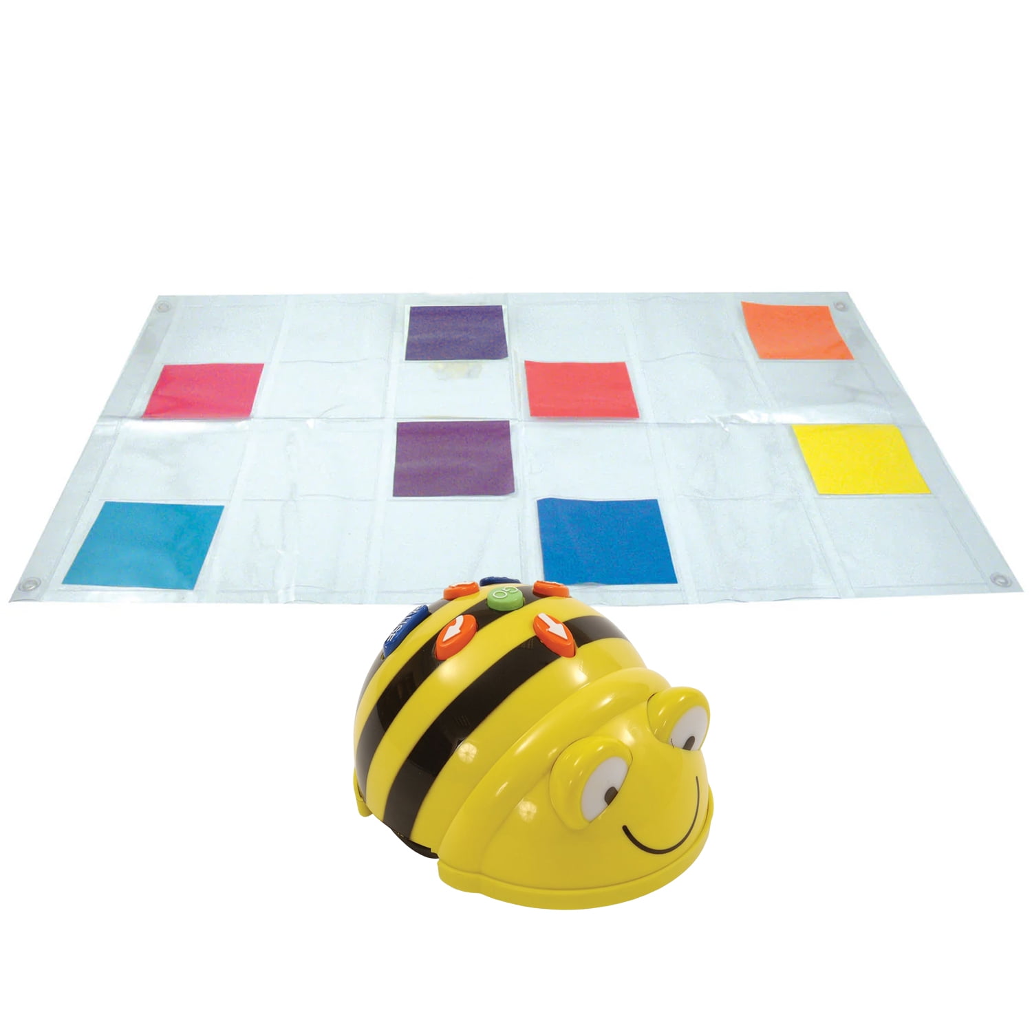 Bee-Bot Coding Toy Robot with Transparent Pocket Mat 4x6 Bundle, Educational STEM Programming ...