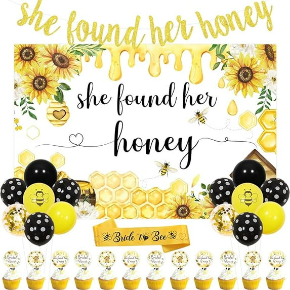 Bee Bridal Shower Decorations Women, She Found Her Honey Bridal Shower ...