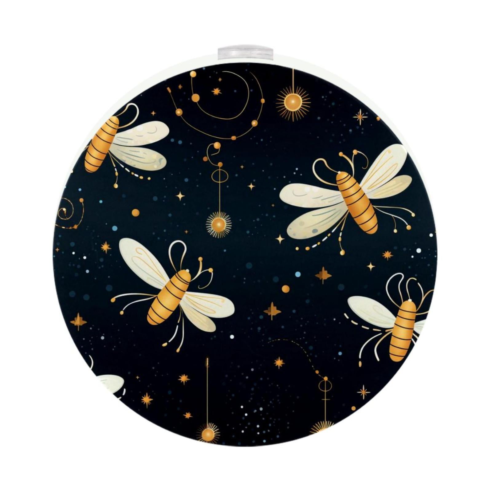 Bee Bright and Compact LED Round Night Light - Set of 2, Energy ...