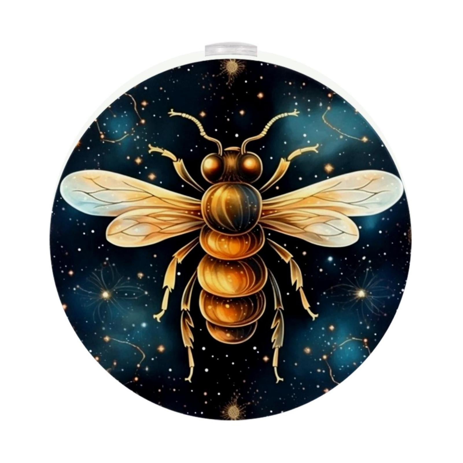 Bee Bright and Compact LED Round Night Light - Set of 2, Energy ...