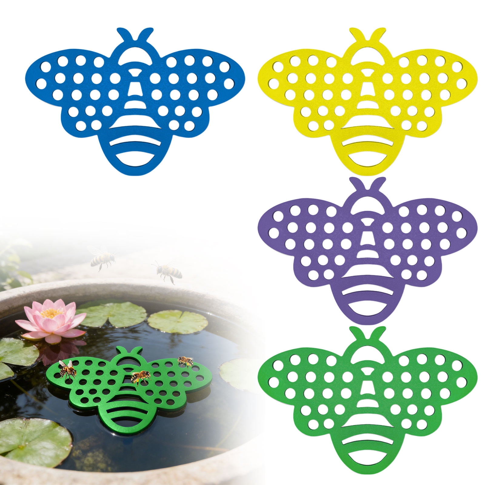Bee Butterfly Floating Waterer for Bees, Colorful Floating Bee Bath for ...