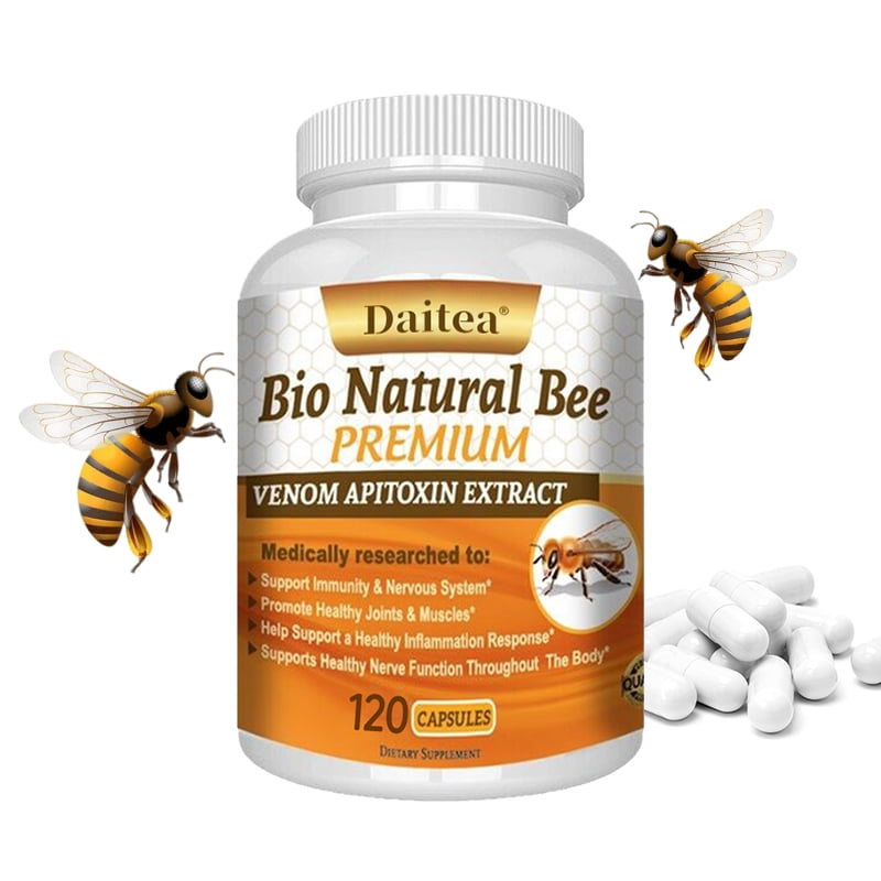 Bee Capsules - Support Immunity, Nervous, Joints and Muscles, Improve Blood Circulation - 120 ...