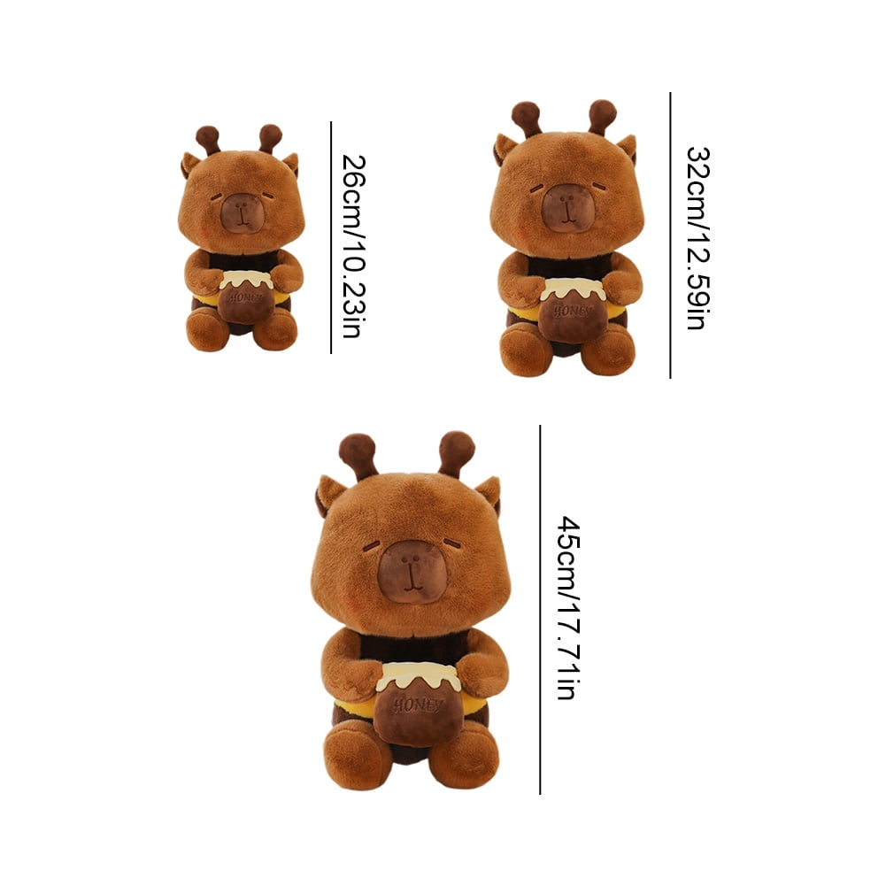 Bee Capybara Plushie Capybara Plush Toy Pillow Cute Stuffed Animal Soft ...