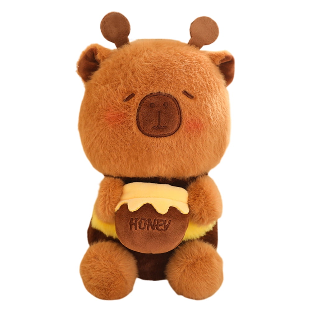Bee Capybara Stuffed Plush Toy Soft Cute Cartoon Shaped Pillow Doll for ...