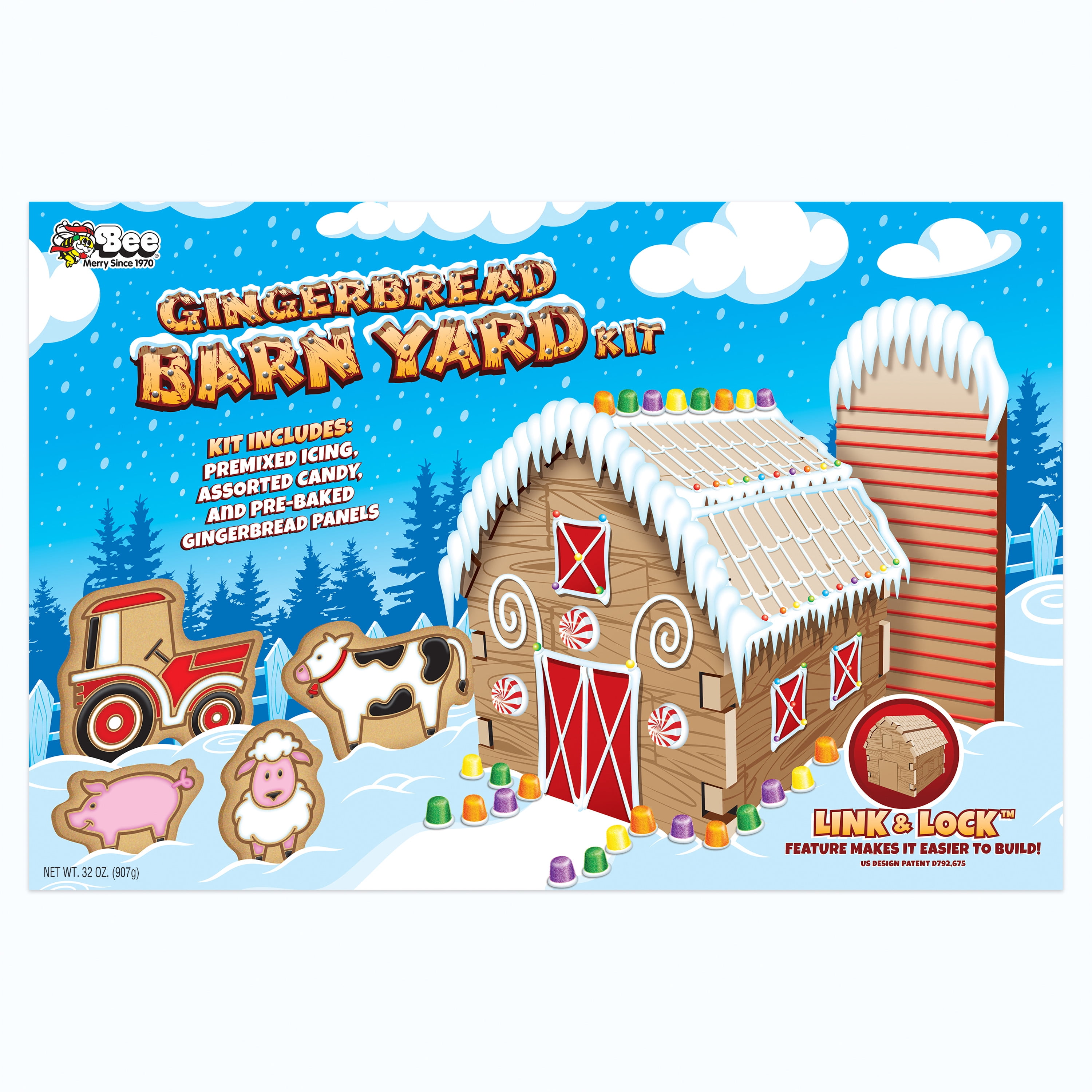 Bee Christmas Gingerbread Barn yard 32 oz. Kit - Walmart.com