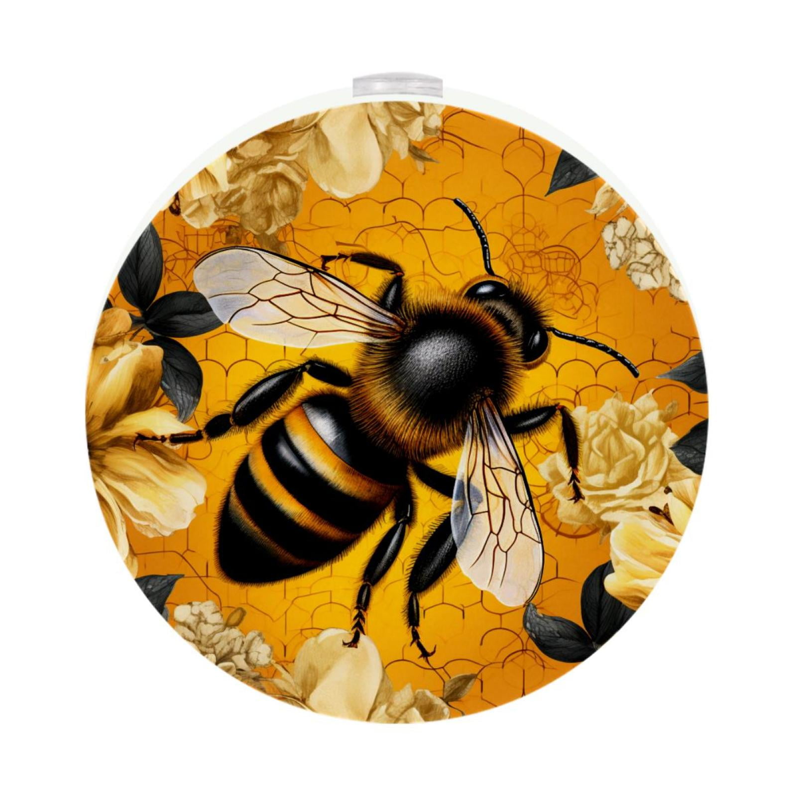 Bee Circular Night Light - 2 Pack Induction Controlled LED Room Lights ...