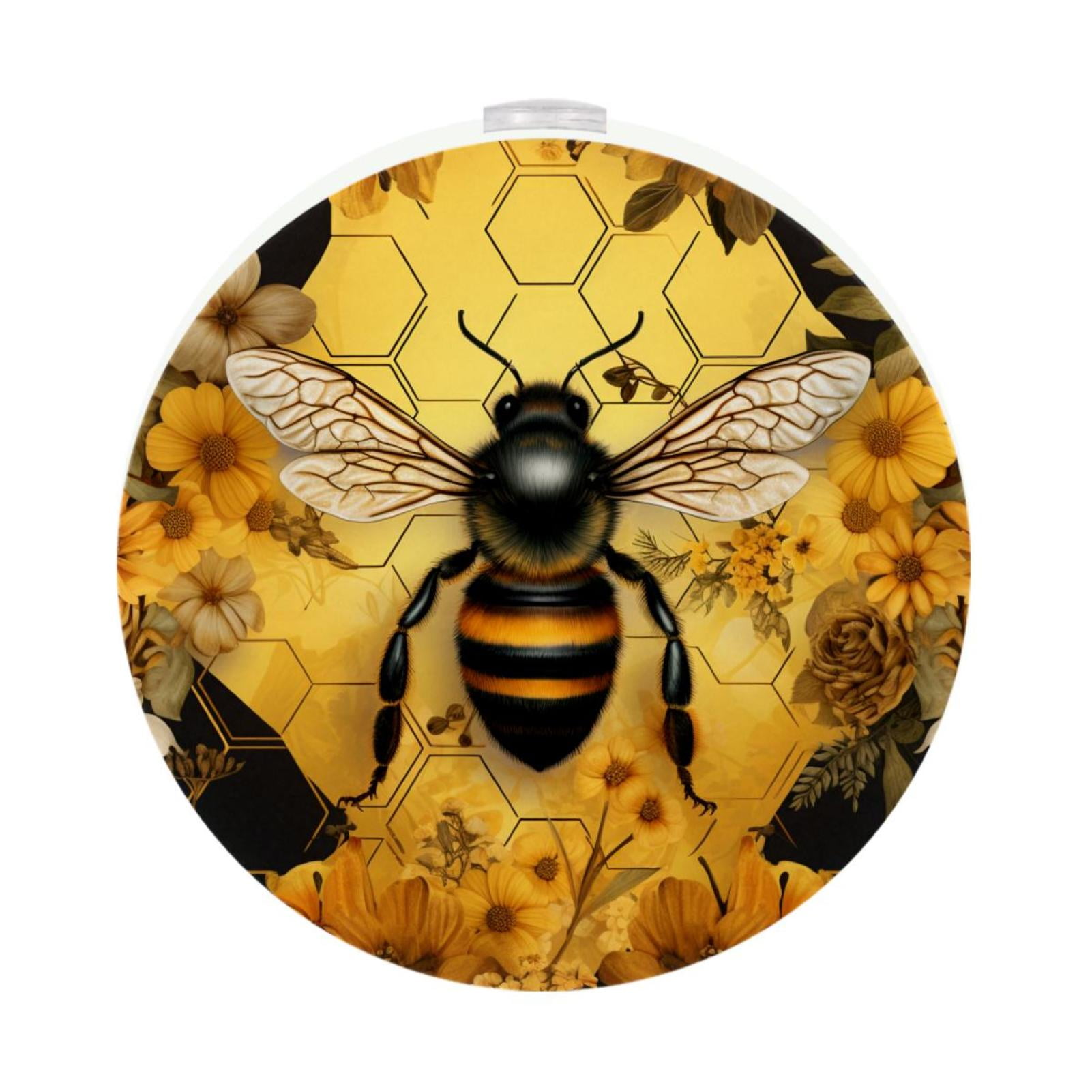 Bee Circular Night Light - Set of 2, LED Induction Wall Lights for ...