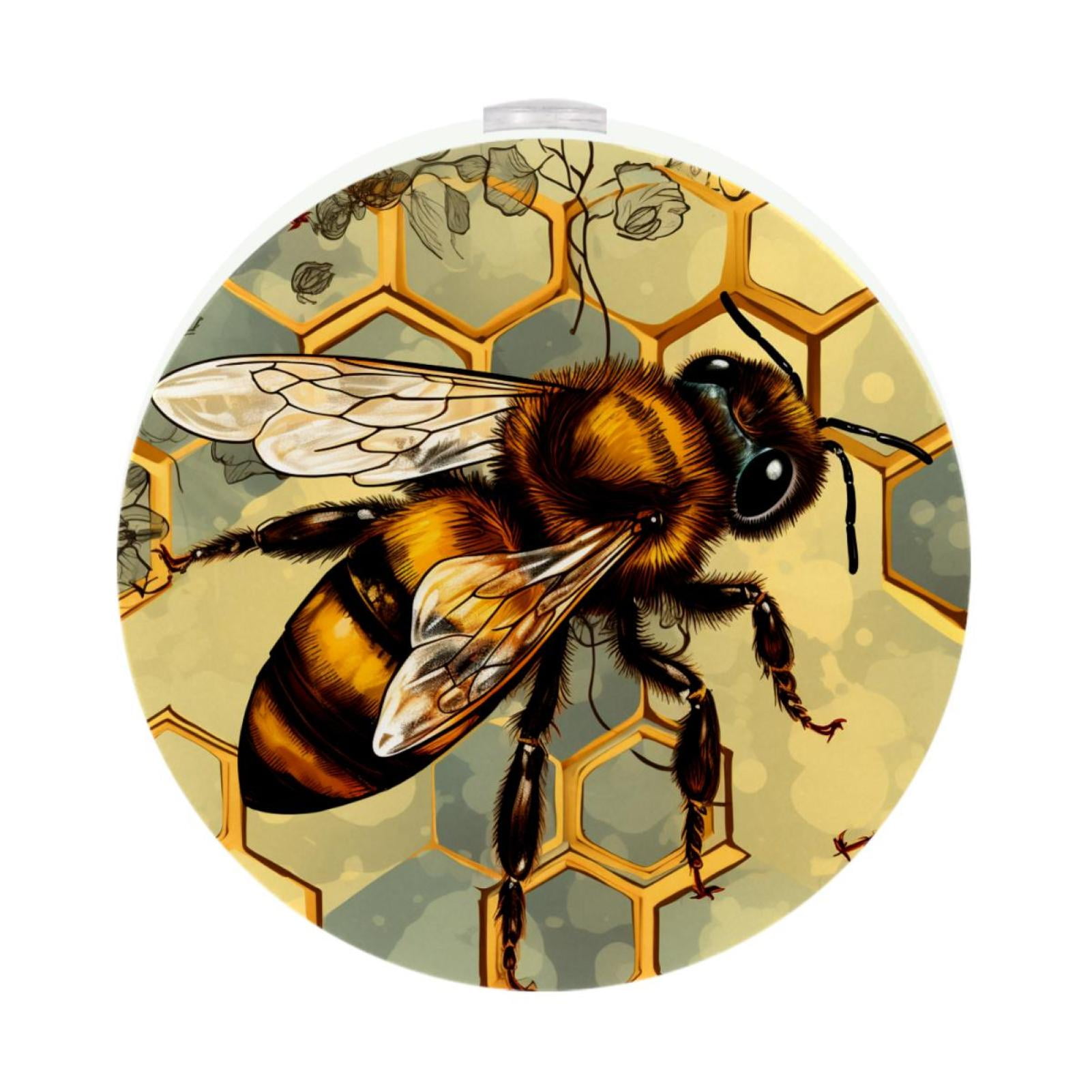 Bee Circular Night Light - Two Pack Inductive Light Control Room Lights ...