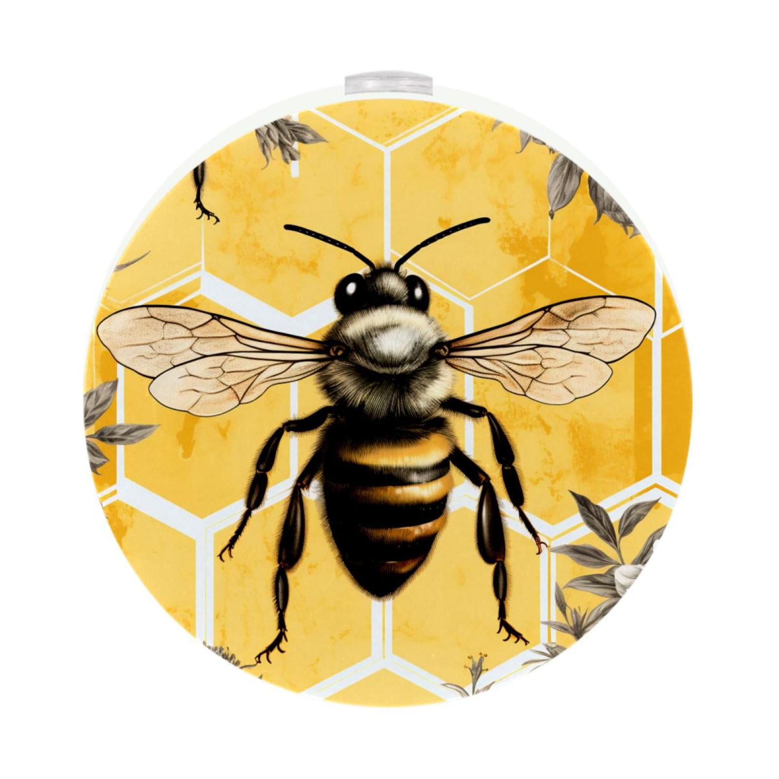 Bee Circular Night Lights - 2 Pack Induction Wall Light Set - Walmart.com