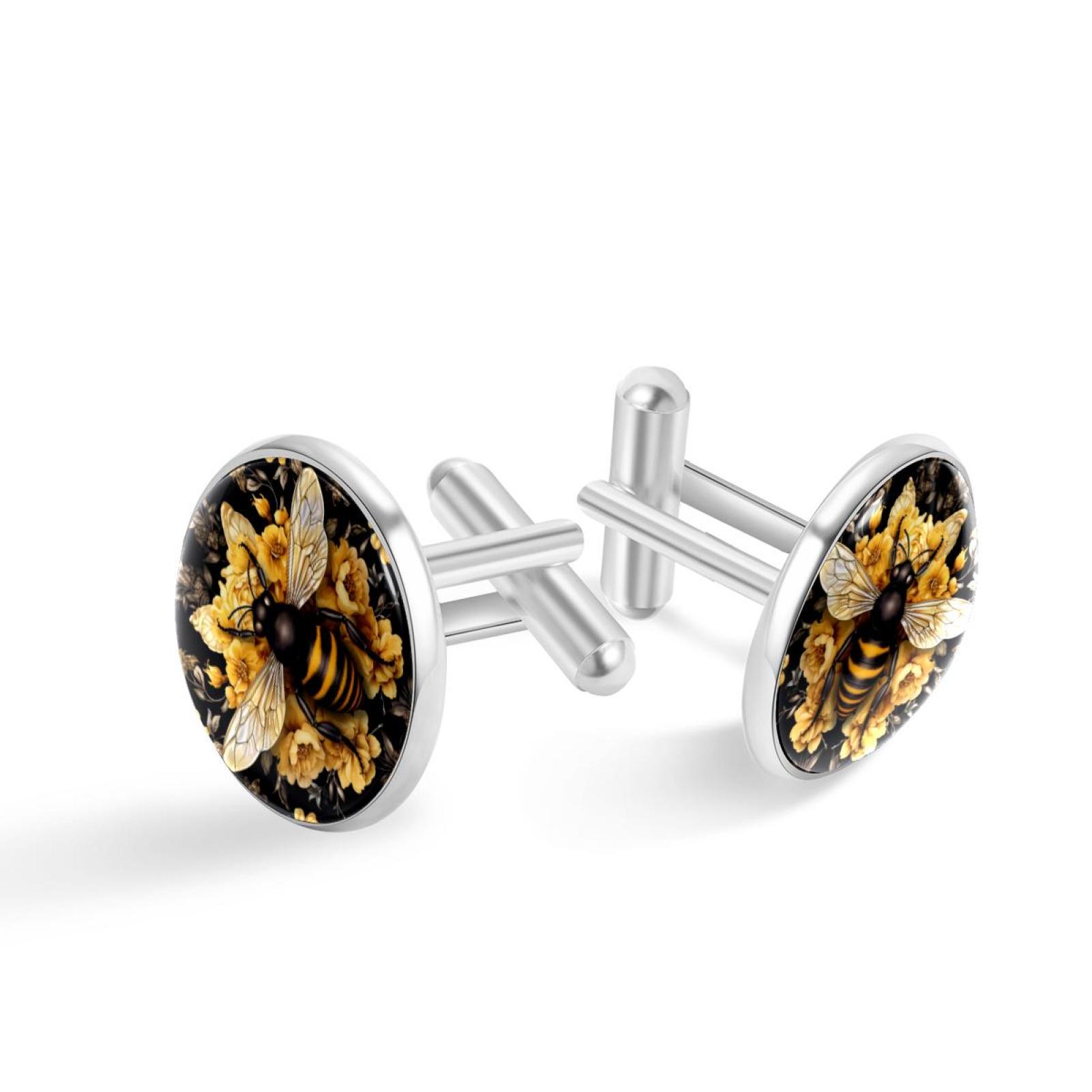 Bee Classic Dress Shirt Cufflink Set Made of Stainless Steel, Suitable ...