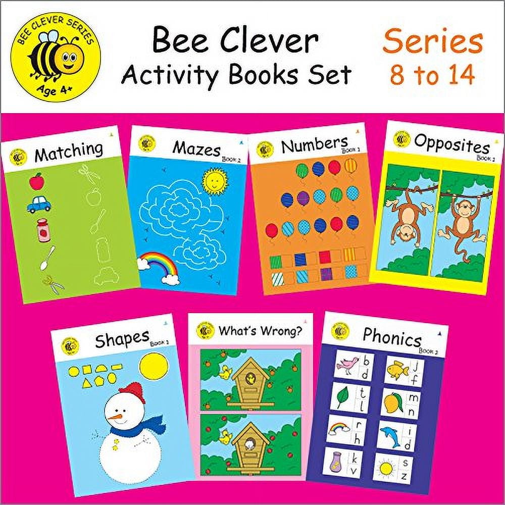 Bee Clever Activity Books Set: Series 8 to 14 - Walmart.com