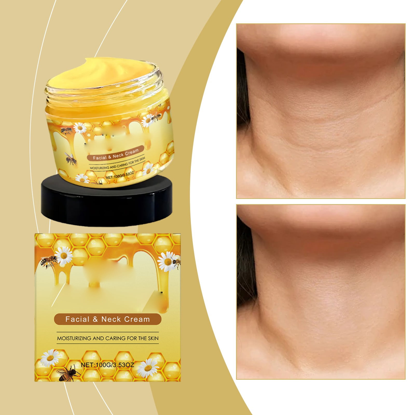 Bee Cream Bee Moisturizing Face And Neck Cream Moisturizes And Hydrates ...
