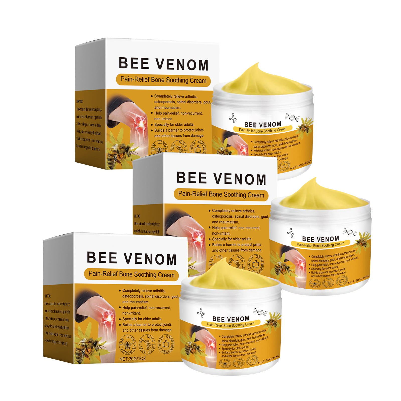 Bee Cream Bee Pain Cream, Bee Cream Joint Cream, Bee Ointment, Bee ...