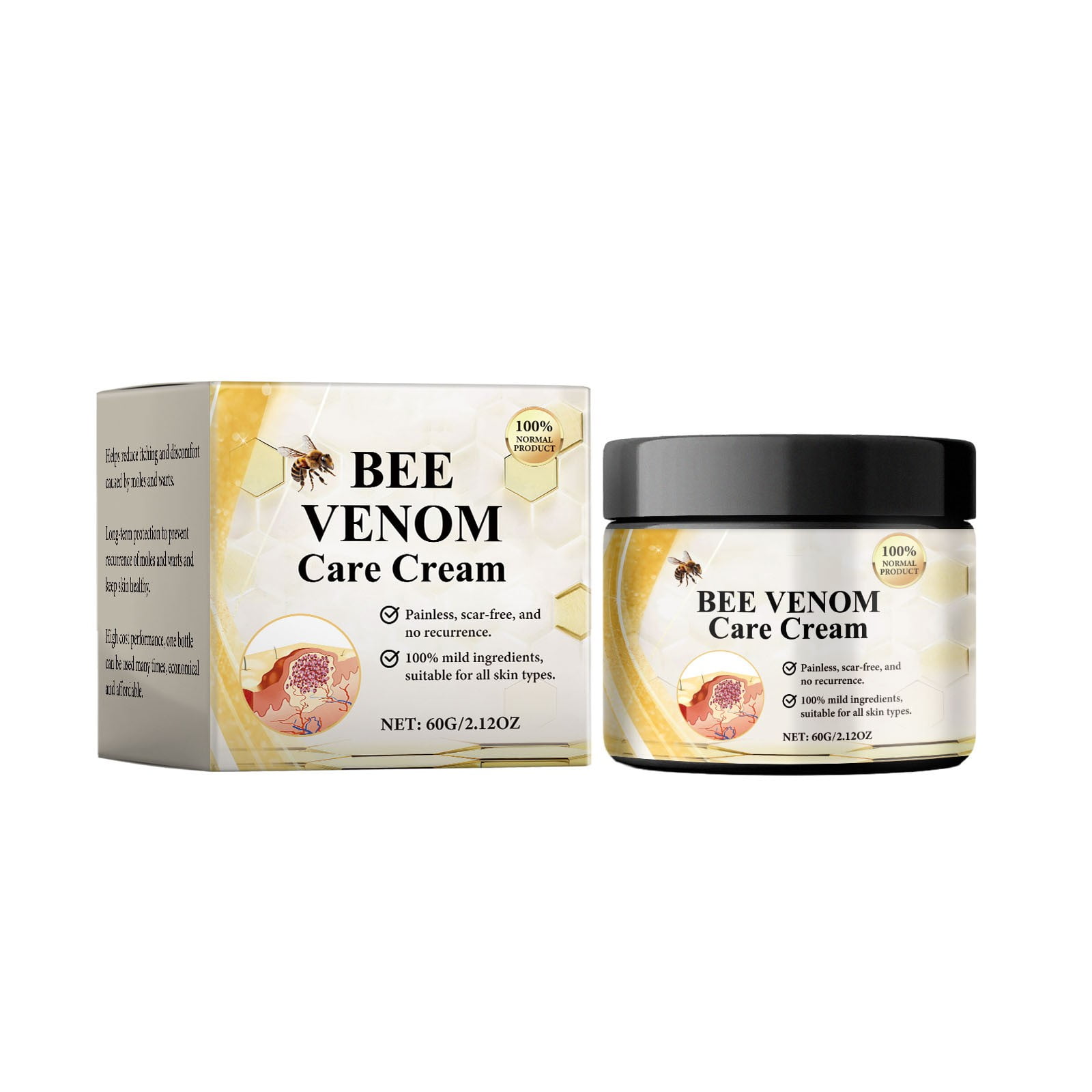 Bee Cream, New Bee Care Cream, Bee Mole And Wart Care Cream Bee ...