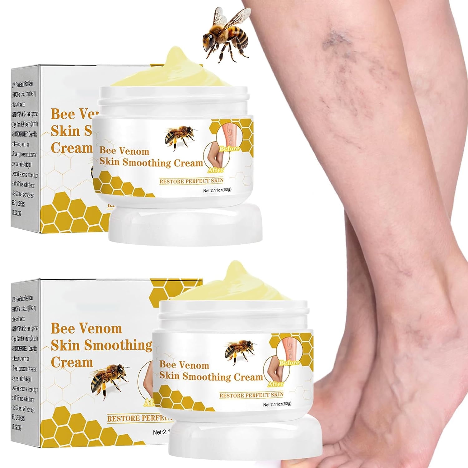 Bee Cream Bee Ointment, Bee Cream Spider Veins, Algae Ointment Against ...